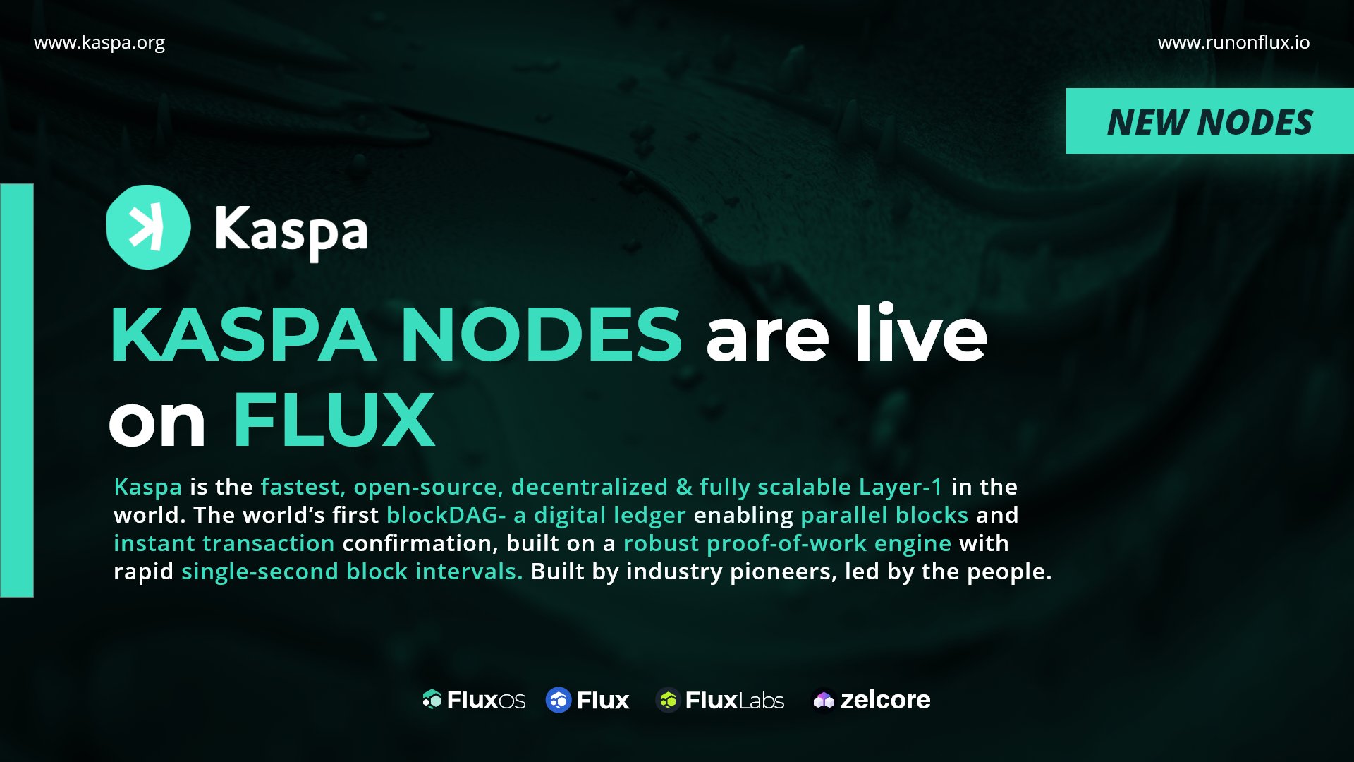Kaspa Partners with Flux to Deploy Decentralized Kaspa Nodes - Kaspa