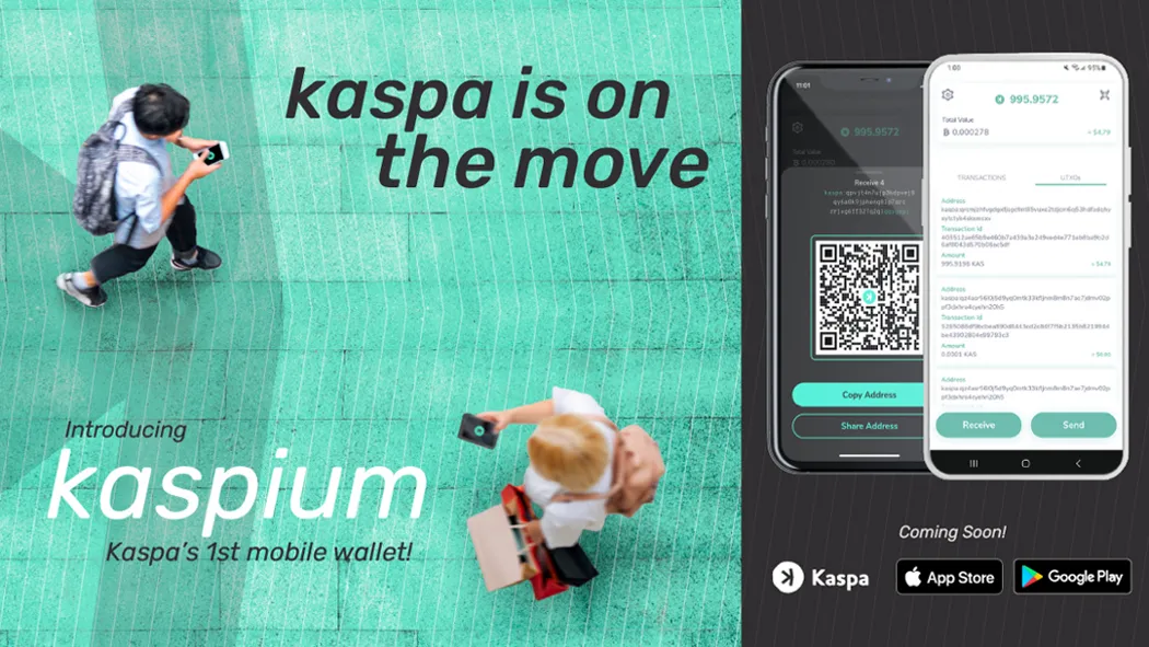 Kaspium Update — Now live on iOS and Android Update - Kaspa